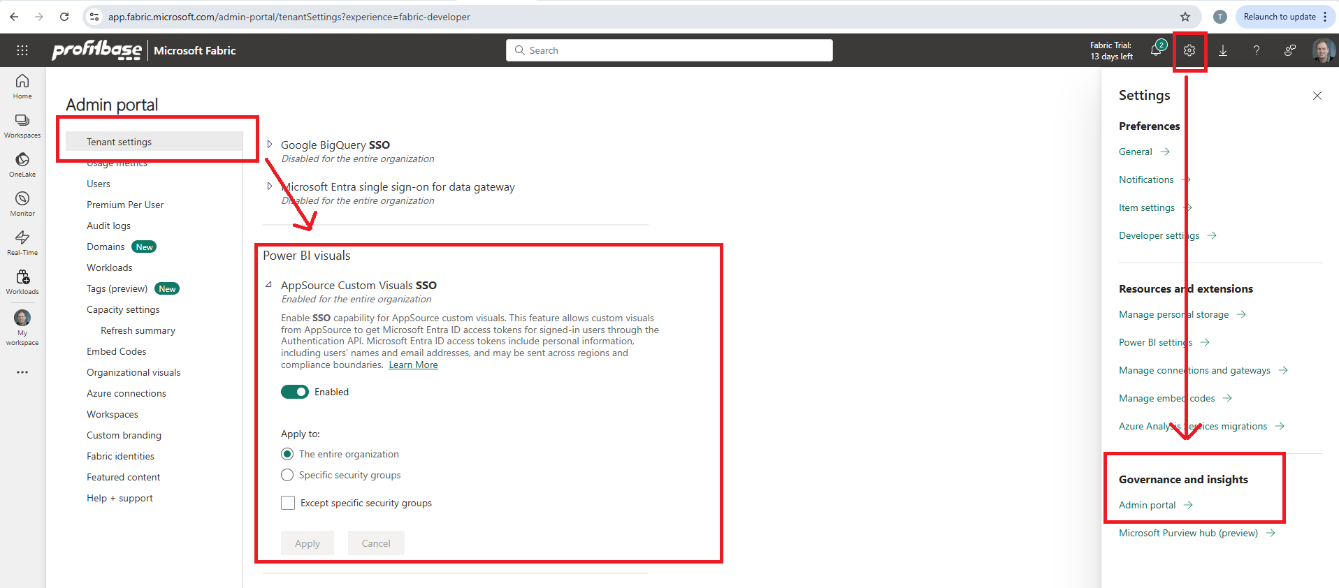 Enable Entra ID API access | Profitbase Docs
