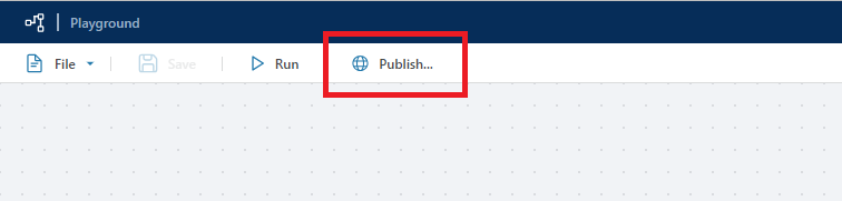 Publish a Flow | Profitbase Docs